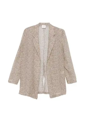 ALYSI Single-breasted Blazer Jacket - Beige