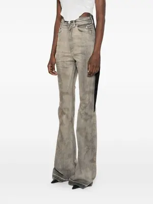Rick Owens Bootcut Denim Jeans - Grey