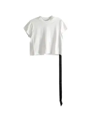 Rick Owens Cotton Cropped T-shirt - White