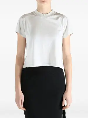 Rick Owens Cotton Cropped T-shirt - White