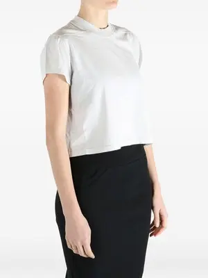 Rick Owens Cotton Cropped T-shirt - White