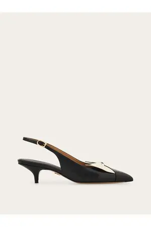 FERRAGAMO Soft Bow Slingback - Gold