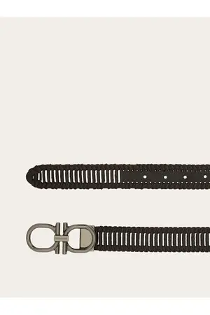 FERRAGAMO Adjustable Gancini Leather Belt