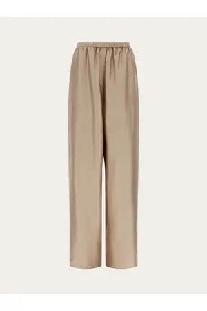 FERRAGAMO Silk Trouser - Neutral
