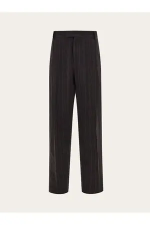 FERRAGAMO Relaxed Tailored Trousers - Red