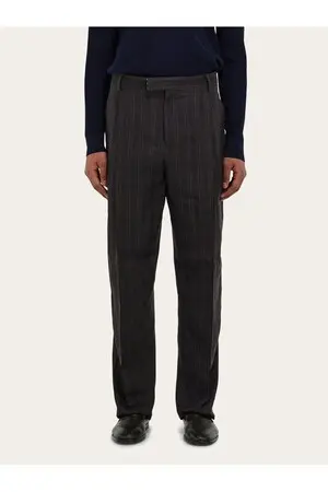 FERRAGAMO Relaxed Tailored Trousers - Red