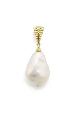 Lagos Luna Baroque Pearl Pendant - Gold