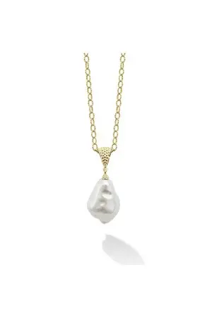 Lagos Luna Baroque Pearl Necklace - Gold