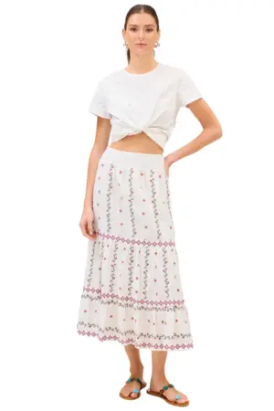 Allison Billie Skirt - White