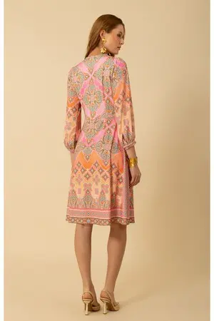 Hale Bob Seven Jersey Midi Dress - Pink