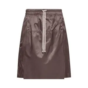 Rick Owens X Moncler Woven Kilt Shorts - Brown