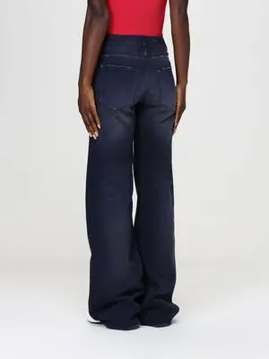 Balenciaga Wide-leg Jeans - Navy
