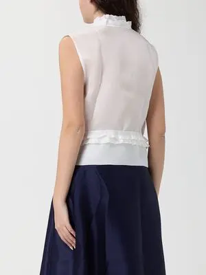 Alberta Ferretti Silk Organza Shirt - Ivory