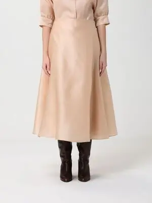 Alberta Ferretti Midi Skirt - Beige
