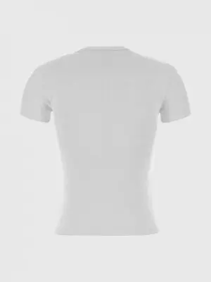 Off-White Ribbed T-shirt - White 1