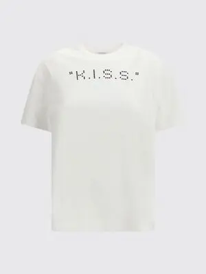 Off-White Kiss" Graphic T-shirt - White