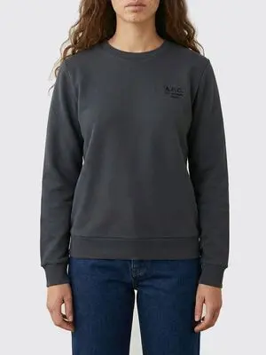 A.p.c. A.p.c. Cotton Crewneck Sweatshirt Black
