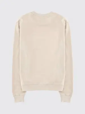 A.p.c. Cotton Crewneck Sweatshirt With Logo - Blush Pink
