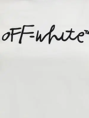 Off-White Cotton T-shirt With Logo - White 1