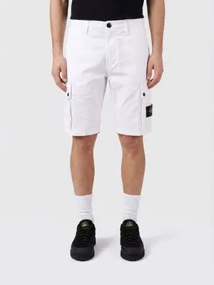 Stone Island Stretch Cotton Cargo Shorts - Blue 1