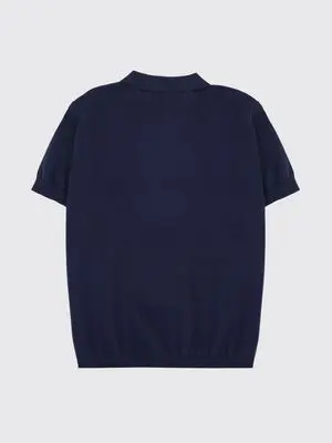 Aspesi Knitted Cotton Polo Shirt - Blue