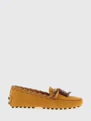 TOD'S Suede Loafers With Tassels - Beige