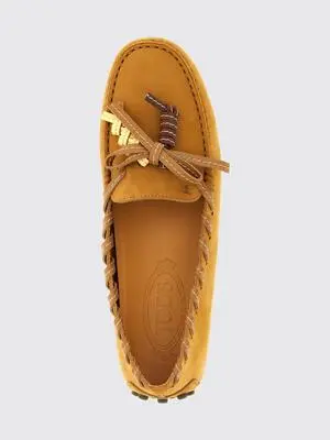 TOD'S Suede Loafers With Tassels - Beige