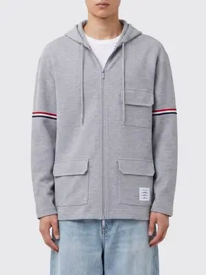 Thom Browne Twill Hooded Parka - Grey