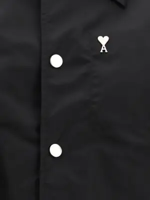 AMI Paris Nylon Shirt Jacket - Black