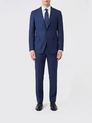 Tagliatore Single-breasted Wool Dress - Navy
