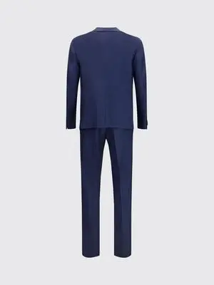 Tagliatore Single-breasted Wool Dress - Navy