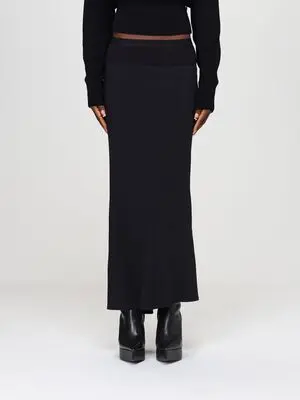 Rick Owens Asymmetrical Virgin Wool Sweater - Black