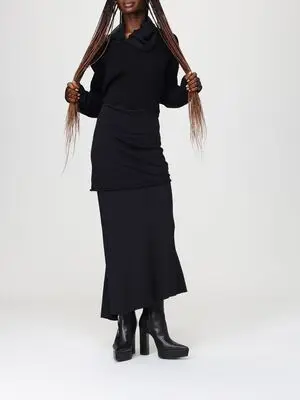 Rick Owens Asymmetrical Virgin Wool Sweater