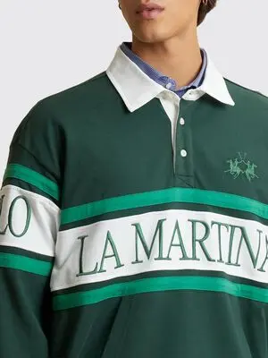 LA MARTINA Striped Polo Shirt