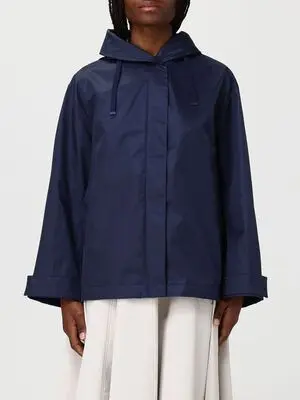 DUNO Nylon Raincoat With Hood - Blue