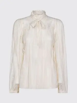 TWINSET Lace Blouse With Sash Neck