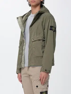Stone Island Lightweight Hooded Jacket - Green