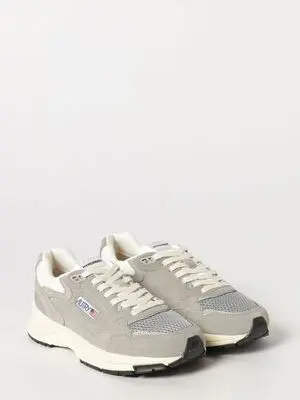 AUTRY Hyperway Bicolour Leather And Mesh Low-top Sneakers - Silver