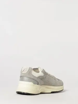 AUTRY Hyperway Bicolour Leather And Mesh Low-top Sneakers - Silver