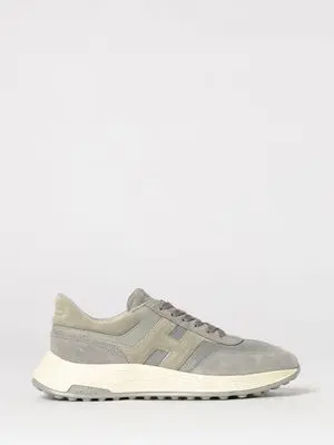 Hogan Hyperlight Mesh And Suede Lace-up Sneakers - Grey