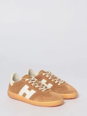 Hogan Suede Low Top Sneakers With Logo Detail - Brown