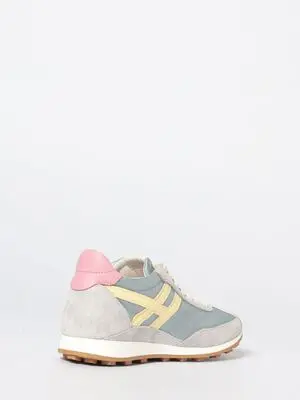 Hogan H699 Sneakers In Mesh And Suede - Gnawed Blue