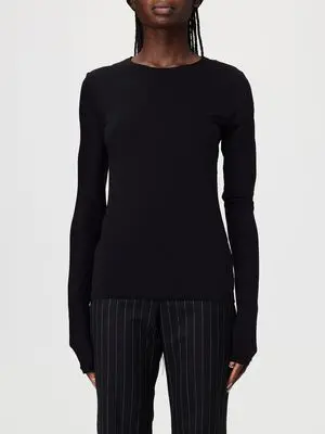 Sportmax Jersey Knit Long Sleeve Top - Black