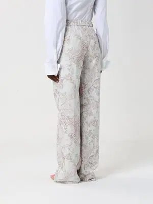 FORTE_FORTE Printed Wide-leg Trousers - Pink