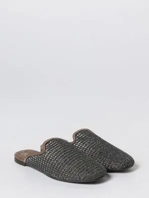Brunello Cucinelli Woven Mule Shoes