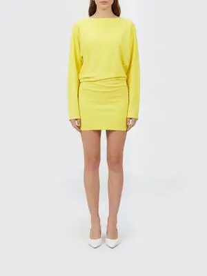 Jacquemus Mistral Mini Dress In Stretch Jersey - Yellow