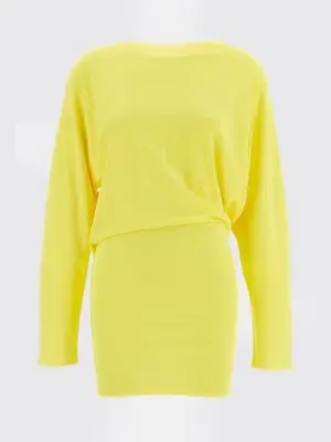 Jacquemus Mistral Mini Dress In Stretch Jersey - Yellow