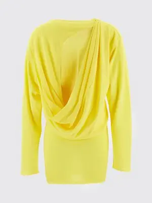 Jacquemus Mistral Mini Dress In Stretch Jersey - Yellow