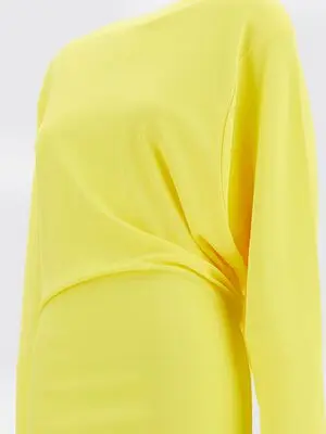 Jacquemus Mistral Mini Dress In Stretch Jersey - Yellow