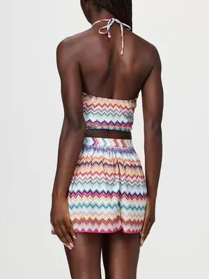 Missoni Lurex Viscose Cropped Halter Top - Fa01